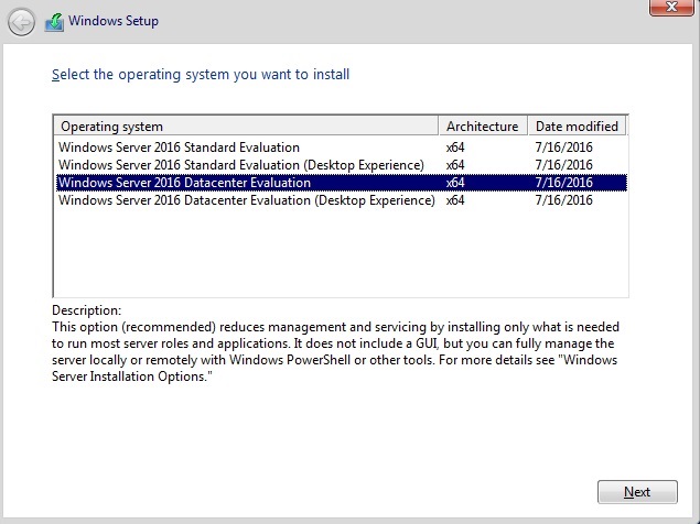 آموزش نصب Windows Server 2016 - Core Mode - راهکارهای جامع دیتاسنتر